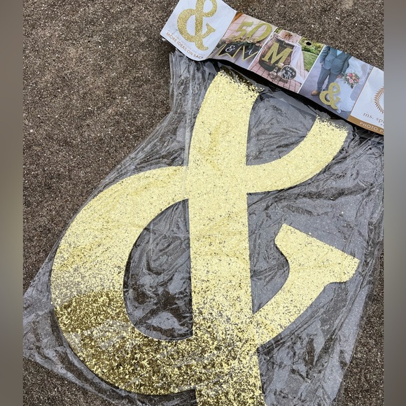 Party Supplies | Gold Glitter Photo Prop For Wedding Birthday ...